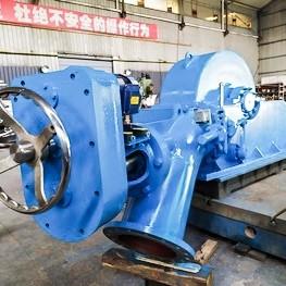 Cina 220V-11000V Turgo Turbine 50-400M Voltaggio nominale 200KW-30MW Potenza nominale in vendita