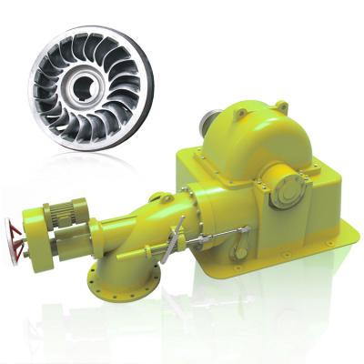 China Vertical/Horizontal Turgo Turbine Generator Stainless Steel 220V-11000V 200kW-30MW 500-3000rpm for sale