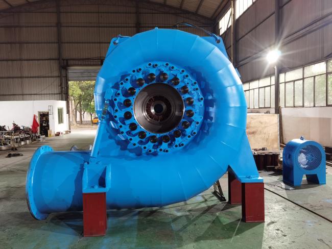 Water Turbine Generator - Side View