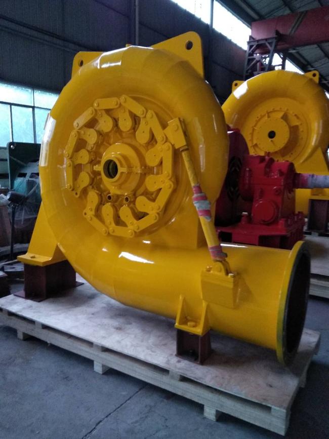 Water turbine generator close-up view