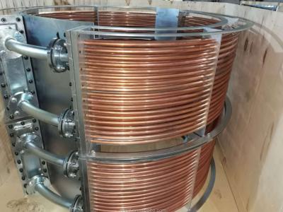 China Air Oil Cooler Unit 200kW Turbine Lubricating Oil Cooler Stainless Steel Coil Heat Exchanger for sale