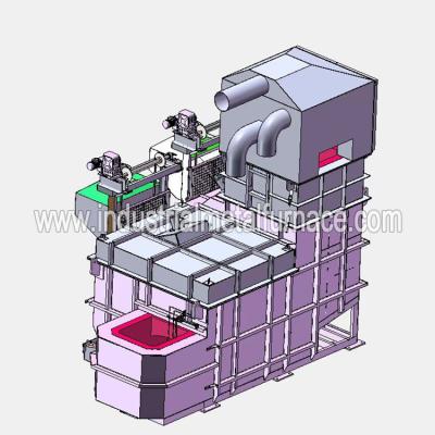Cina un forno di fusione di alluminio industriale a gas continuo di 2500 kg/h, forno di fusione del residuo di alluminio in vendita