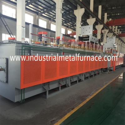 Cina L'acciaio ad alta temperatura continuo della fornace del nastro trasportatore convoglia la linea di tempera di trattamento termico in vendita