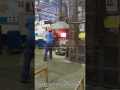 750kg/H 2 Chamber Industrial Aluminum Melting Furnace Aluminium Die Casting Furnace