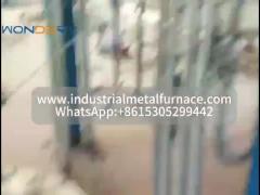 Continuous oxygen free copper casting production of copper bars copper rod casting machine