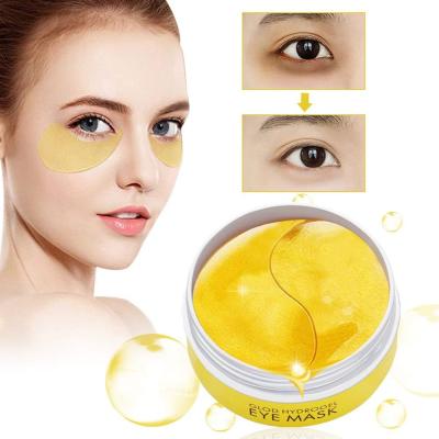 Cina il gel dell'occhio dell'oro 24k rattoppa per i cerchi scuri che eliminano le linee sottili in vendita