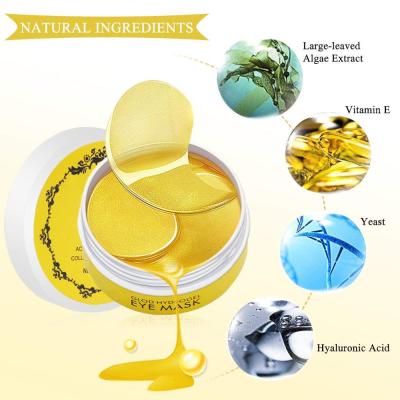 Cina il gel dell'occhio dell'oro 24k rattoppa per i cerchi scuri che eliminano le linee sottili in vendita
