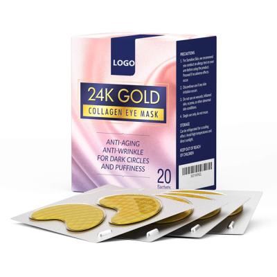 Cina Grinze acide ialuroniche GMP della toppa dell'occhio dell'oro libero del Paraben le anti hanno approvato in vendita