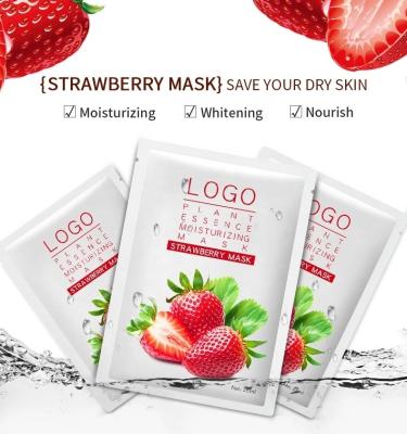 Cina Vegano libero del Paraben della maschera dello strato di cura di pelle del collagene della fragola multifunzionale in vendita