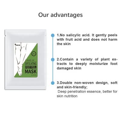 Cina La maschera esfoliante acida malica del piede della buccia colpisce con forza approvato dalla FDA amichevole di Eco in vendita