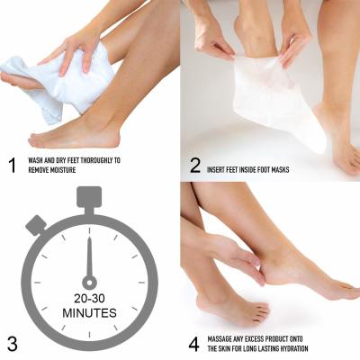 Cina Maschera d'idratazione del piede libero di crudeltà, Shea Butter Foot Moisturizer Booties in vendita