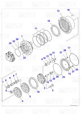 China Hydraulic Excavator Swing Motor Travel Drive Motor for sale