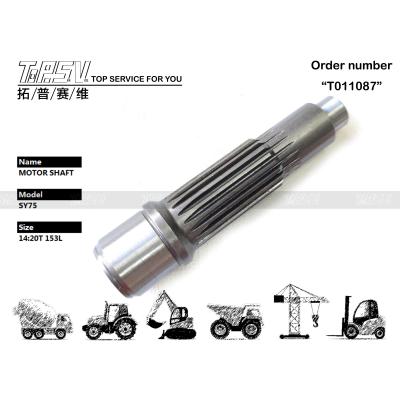 China Dealed Bag SY75 Excavator Motor Shaft with Gear Oil Maintenance and Transport Packaging for sale