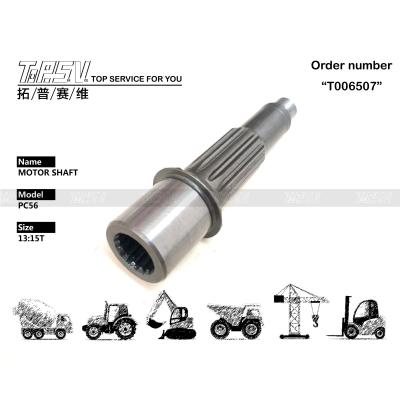 China FUMHSH-1-2412 Energy Mining PC56 Excavator Travel Motor Shaft with Availability Resistance Wear And Tear for sale