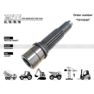 China High Precision DOOSAN Excavator Travel Motor Shaft for Smooth Hydraulic System in Dealed Bag Packaging for sale