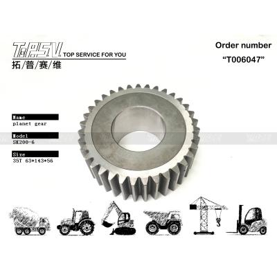 중국 YN53D00008S014 매끄러운 기어 매시 가맹 SK200-6 발굴기 여행 2 단계 행성 기어 박스 판매용