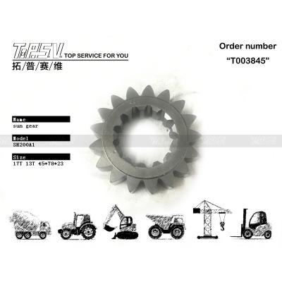 China KRC0147 SH200 Excavator Swing 1 Stage Sun Gear for Excavator Machinery Black Color Used In Excavator for sale
