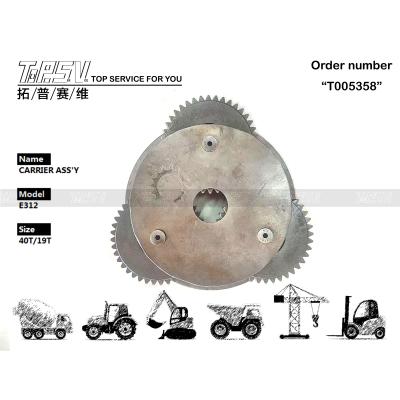 中国 生産性向上のためのブラックカラーのエネルギー採掘E312掘削機走行1段キャリアASSYデバイス 販売のため
