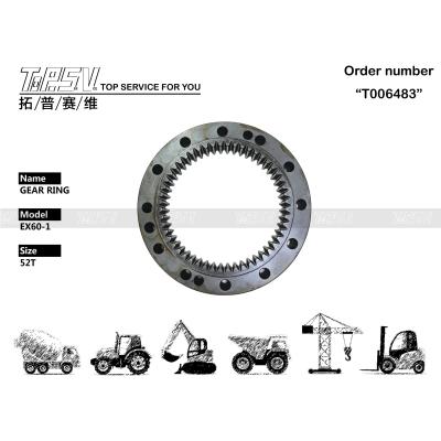 China EX60-1 Excavator Swing 1 Stage Internal Ring Gear Steel 2024937 for Machinery Repair for sale