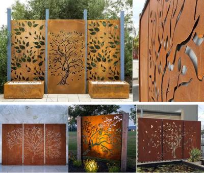 Cina Il laser di Security Fence 2-10mm del recinto del giardino del rivestimento della polvere della decorazione ha tagliato il recinto all'aperto decorativo della segretezza in vendita
