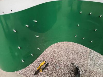 China Food Grade Pvc Conveyor Belt FDA Standard With Holes à venda