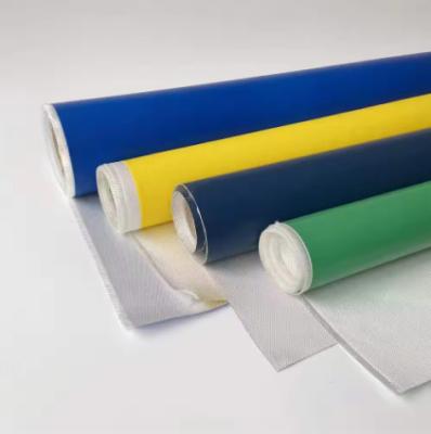 China Single Side Silicone Rubber Coated Fiberglass Cloth For Thermal Insulation Jacket for sale