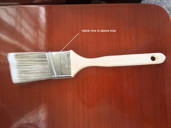 Φυσικό ξύλινο χερούλι συνθετικό νήμα ζωγραφική βούρτσα για ζωγραφική