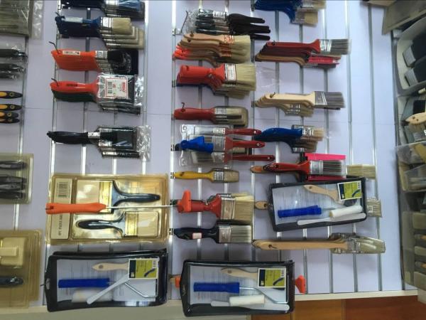 Φυσικό ξύλινο χερούλι συνθετικό νήμα ζωγραφική βούρτσα για ζωγραφική