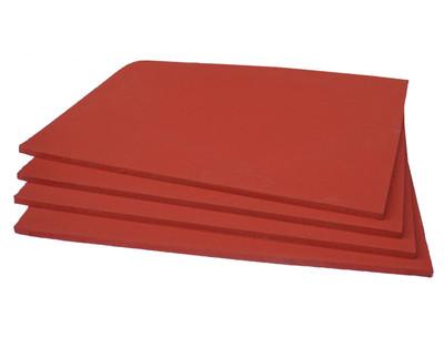 China Low Hardness Heat Press Silicone Sponge Rubber Foam Sheet red gray black for sale