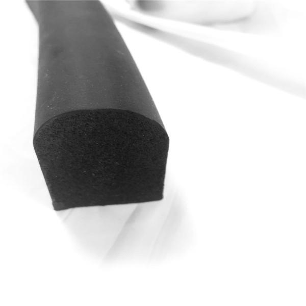 Self Adhesive  Silicone Sponge Sheet Half Round Rubber Strip Smooth Surface