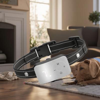China Rechargeable Electric Dog Training Collar Bark Control Beep Vibration Shock Features Waterproof IPX5 20 Hours Battery Life for for sale