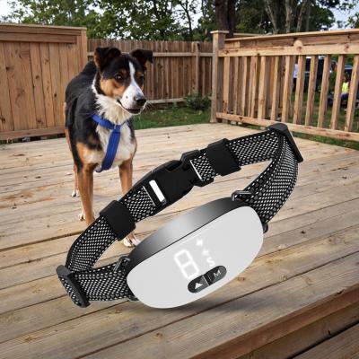China Smart Rechargeable Bark Control Dog Training Collar Eco-friendly Plastic/Nylon/ABS IP67 Waterproof >20 Hours Battery Life for sale