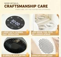 China Automatic Foldable Pet Drying Box 65L ABS Plastic Electric Quick Dry Low Noise 220V for sale