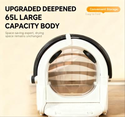 China Automatic Plastic Quick Drying Pet Drying Box Foldable 65L Large Capacity Low Noise Digital Display for sale