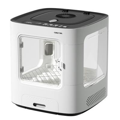 China Smart Automatic Pet Drying Box with ABS Plastic Transparent Door Temperature Control Ventilated Design Quiet Operation for sale