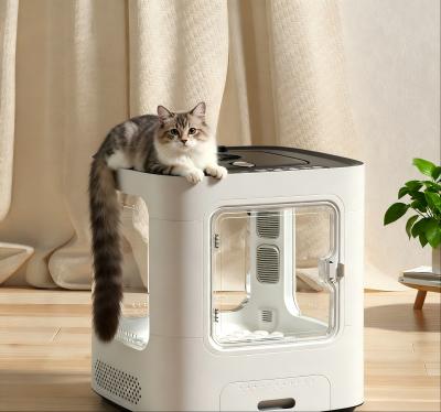 China Portable Automatic Eco-Friendly Pet Drying Box Plastic ABS Transparent Door Temperature Control Ventilated Design Quiet for sale