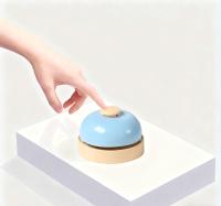 China Durable Plastic Pet Bell Interactive Training Toy Multiple Colors 2.5cm Diameter for sale