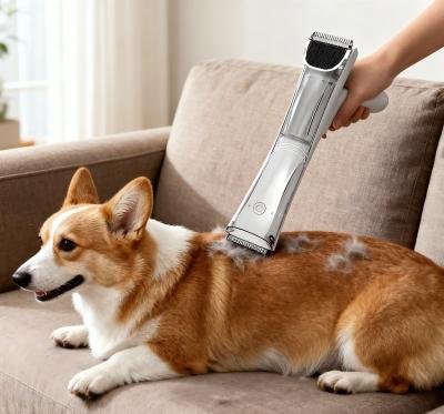 China Quiet Stainless Steel Portable Pet Hair Clipper Rechargeable for Dogs and Cats Safe Blade Easy to Clean for sale