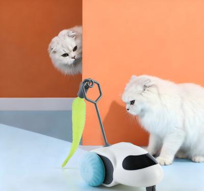 China Safe Chicken Toy Electric Feather Lifelike Interactive Automatic Moving Cart-shaped Non-slip Taffeta Material for sale