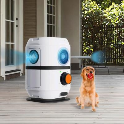 China Hot Newest Design Rechargeable Ultrasonic Dog Trainer High Frequency Flash Pet Training Without Barking Plastic Material for sale