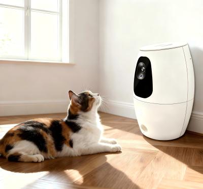 China Smart Chargeable Remote Control Eco-Friendly Plastic Pet Feeder Automatic Timed for Dogs Premium Dog Food Dispenser Veterinary for sale