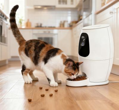China Timed Smart Automatic Pet Feeder for Dogs & Cats Eco-Friendly Stainless Steel Plastic Remote Control Premium Dog Food Dispenser for sale