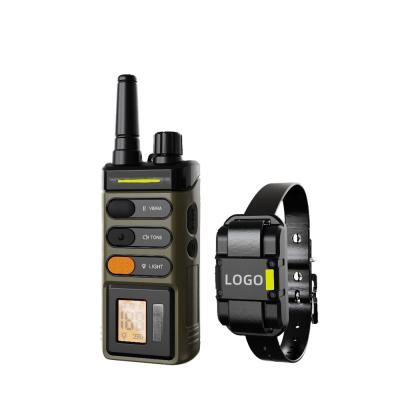 China Eco-Friendly Fashionable Waterproof Electric Guard Shock Collar Stylish Nylon Plastic Remote Dog Training Supplies for sale