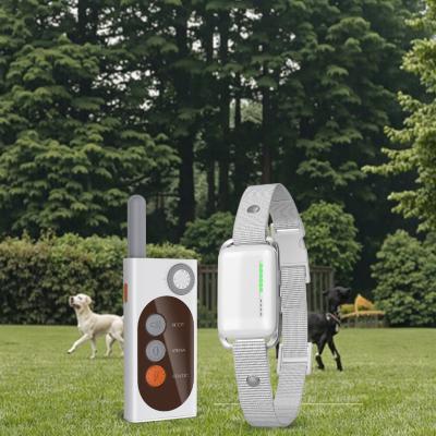 China Waterproof IP67 Rechargeable Eco-Friendly Nylon Fashion Plastic 1000m Remote Control Dog Training Collar Shock-Free Vibration for sale