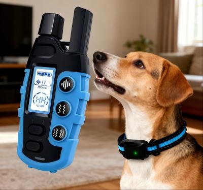 China Training Smart Dog Bark Collar Anti-Bark Remote Control Rechargeable Waterproof Nylon Plastic Fashion Humane for sale