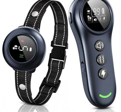 China Smart Dog Training Collar 2 in 1 Anti-Bark Remote Control IP67 Waterproof Rechargeable for sale