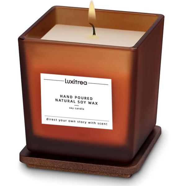 Quality 8Oz  Private Label Candle Glass Jar Cedar Scented Candle For Home Scented for sale