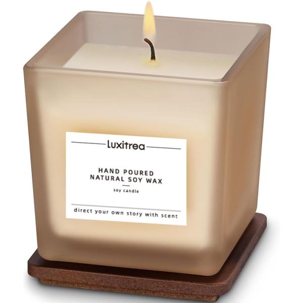 Quality Private Label Candle Luxitrea Candle White Peach Oolong Fragrant Aroma Candle 3 oz for sale