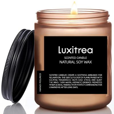 China 7 Oz Lemon Scented Candle Bursting Tropical Fruit Aroma Home Decoration for sale