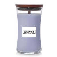 Quality Purple Dust Sparkling Large Glass Jar Candle 21oz For Bedtime Serenity Ritual‌ for sale